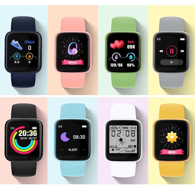 SMARTWATCH D20 MACARON COLORS PASTEL - Next Cell