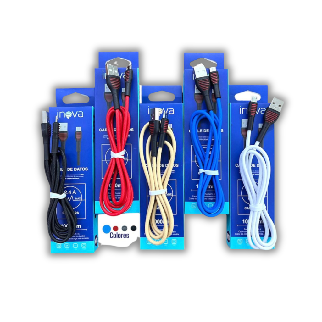 Cable INOVA PRIME Reforzado V8 2.4A 1MTS CAB-2402A - Next Cell