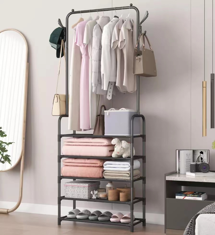 Zapatero Perchero Rack Organizador Ropa 60x26x178cm AM-1005 - Next Cell