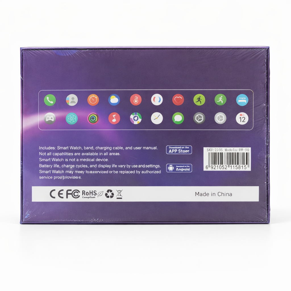 Smartwatch Ultra 3 RW-50 Pantalla Grande + 7 Correas - Next Cell